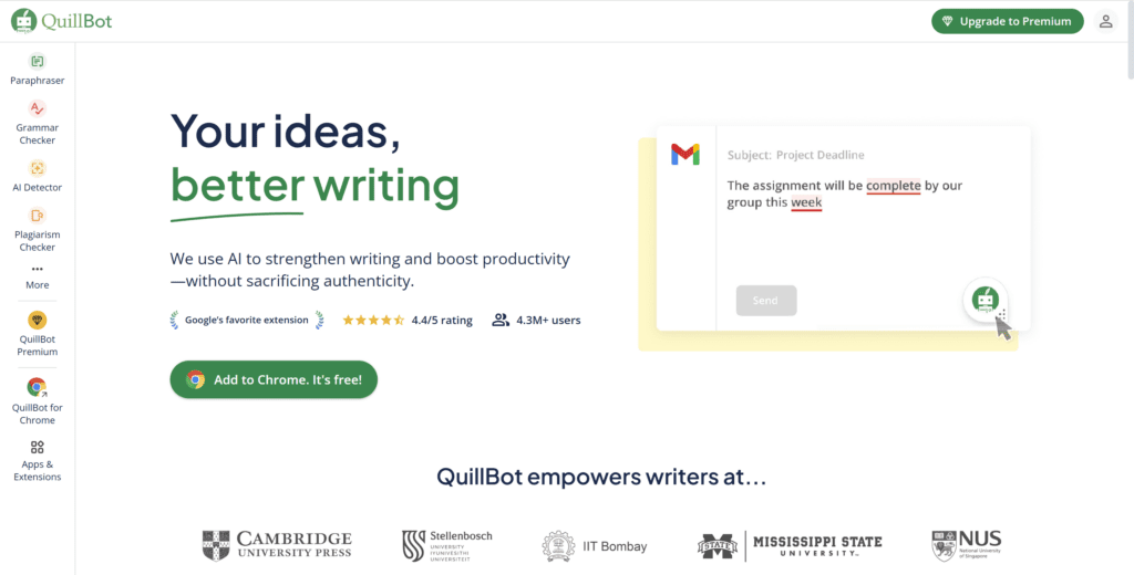 QuillBot: Pengertian, Fungsi, Fitur dan Cara Penggunaannya